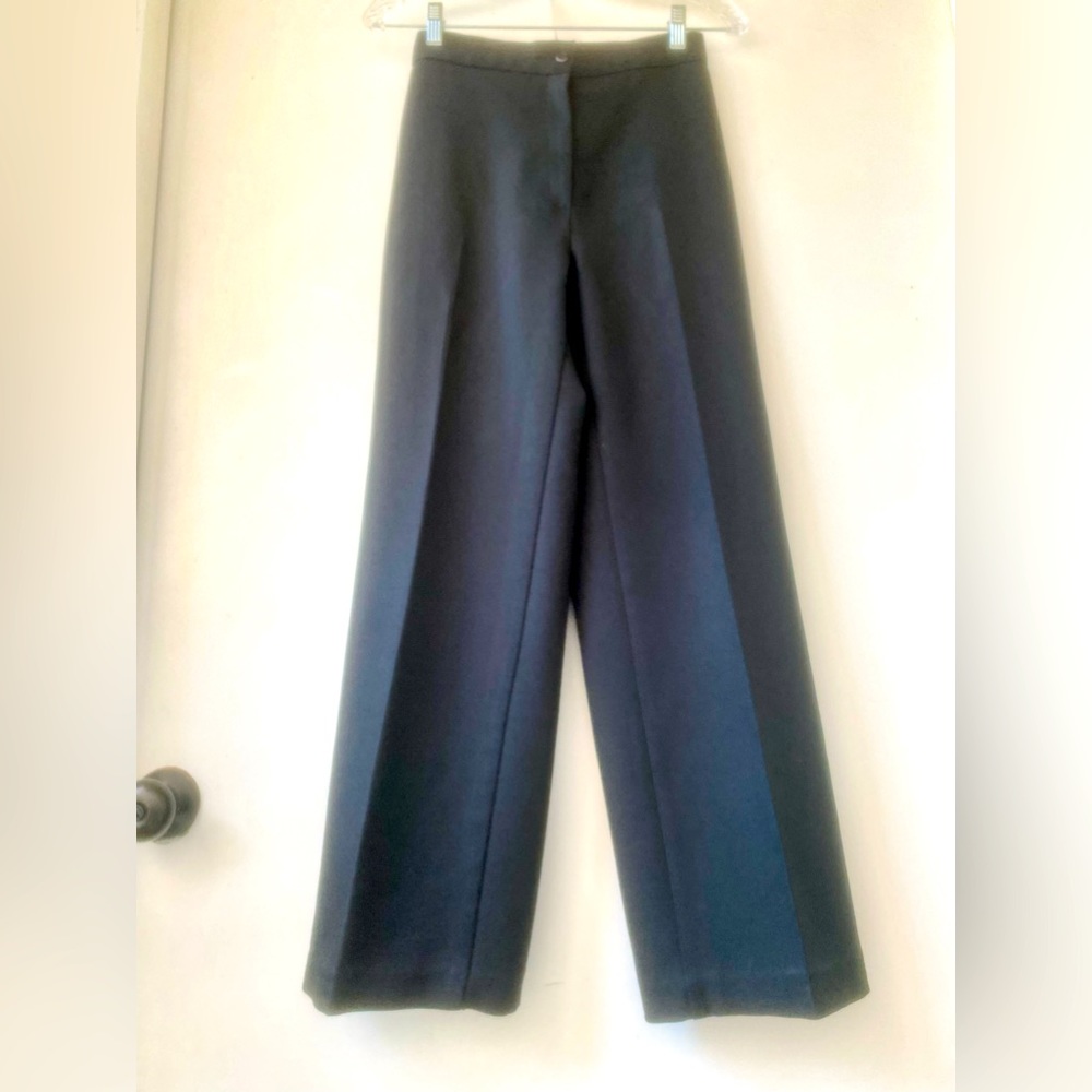 70s Vintage Bending Easy High Waist Wide Leg Poly Pan… - Gem